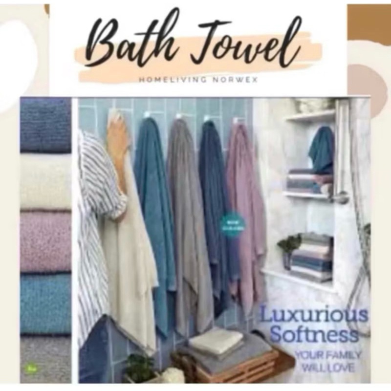 Norwex bath towel striped bath towel Ultraplush bath towel and active ...