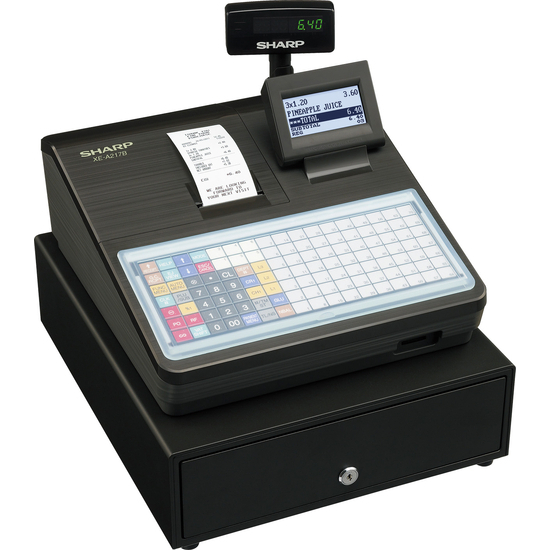Mesin Daftar Tunai Sharp XE-A217 / XEA217 / XEA217B Black Cash Register ...
