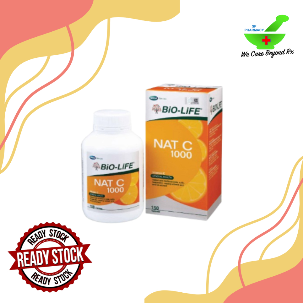 BiO-LiFE Nat C 1000mg 150 tablets (EXP FEB 2026) | Shopee Malaysia