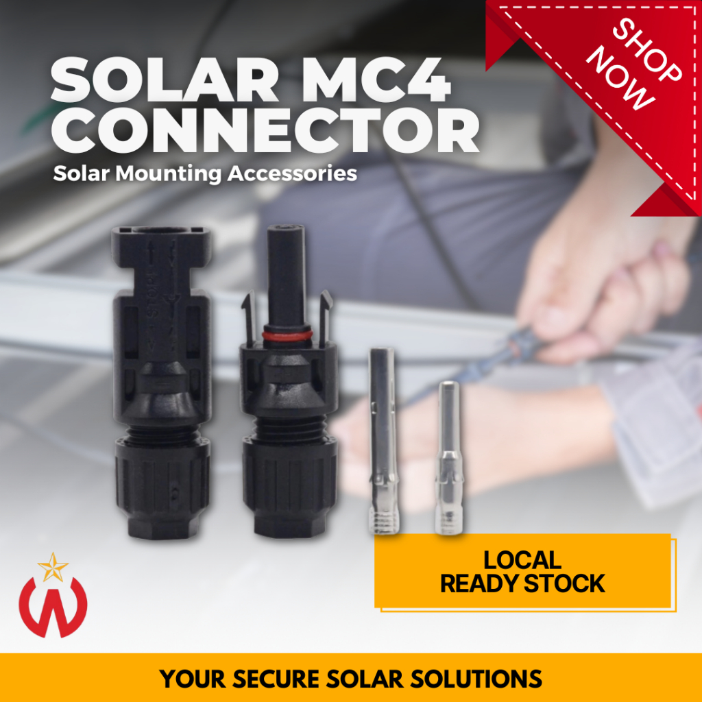 Winstar Solar MC4 Connector 30A 1500V (Male & Female set) | Shopee Malaysia