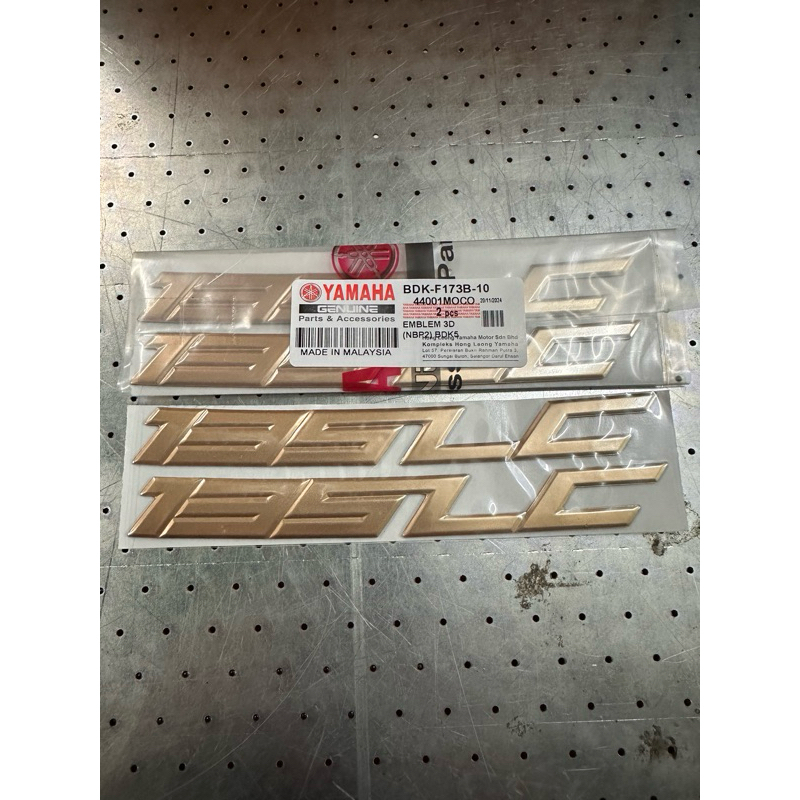 Yamaha 135LC FI V8 Special Edition SE 3D Logo Emblem Timbul - BDK-F173B ...
