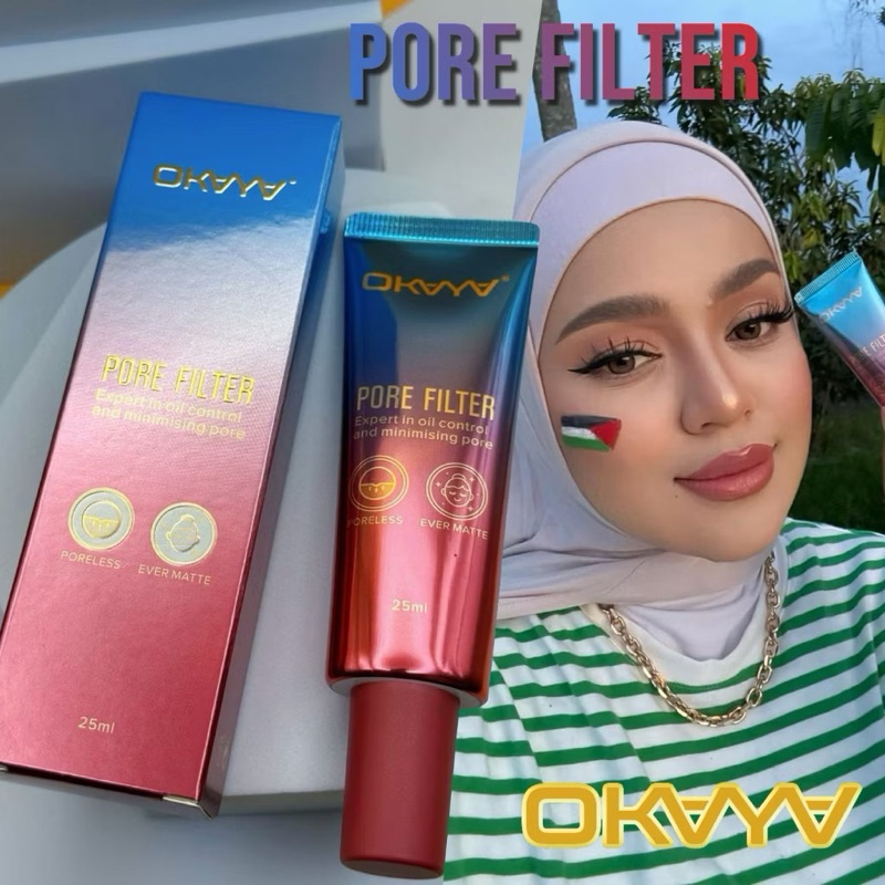 OKAYA PORE FILTER MAKEUP PRIMER MAKEUP BASE 25ml | Shopee Malaysia