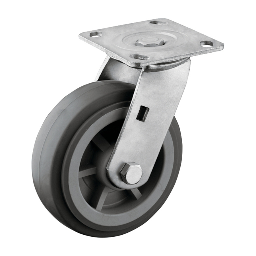 Heavy Duty Caster Wheel Castor Roller Tyre Tayar Getah PP Double Ball ...