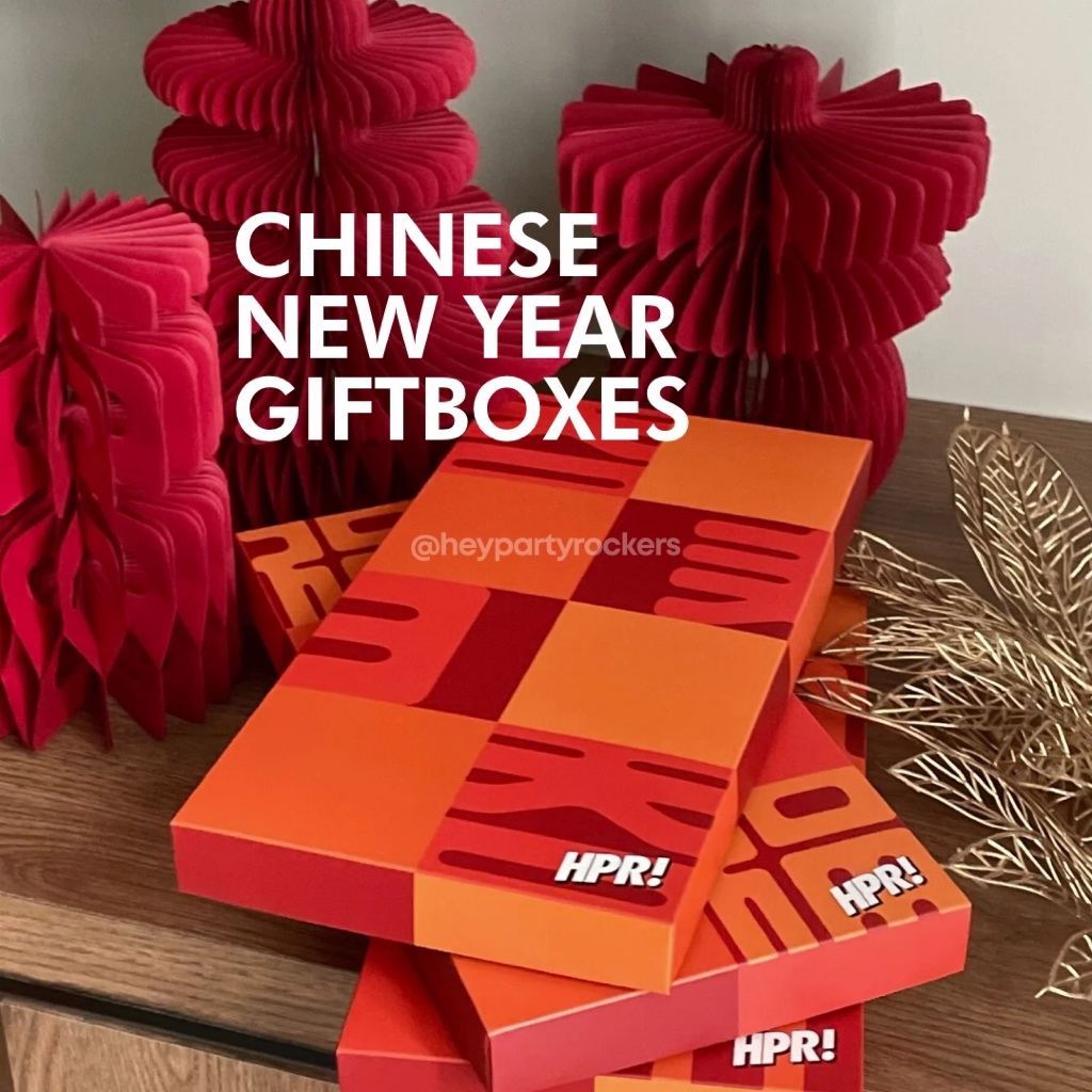 2025 Chinese New Year Gift Boxes with Chinese Characters Decorations ...