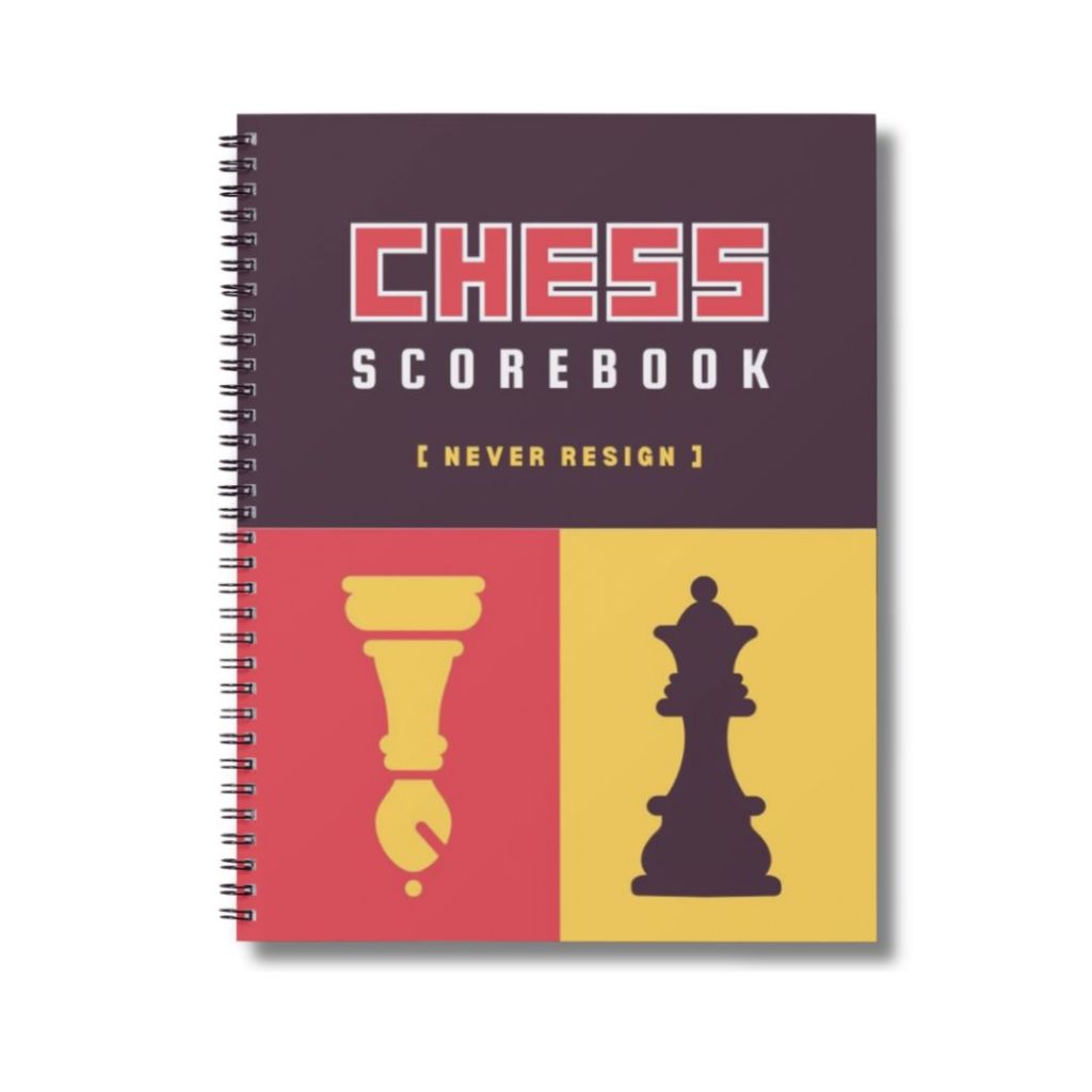 Chess Scorebook / Buku Notasi Catur (100 games 55 moves) | Shopee Malaysia