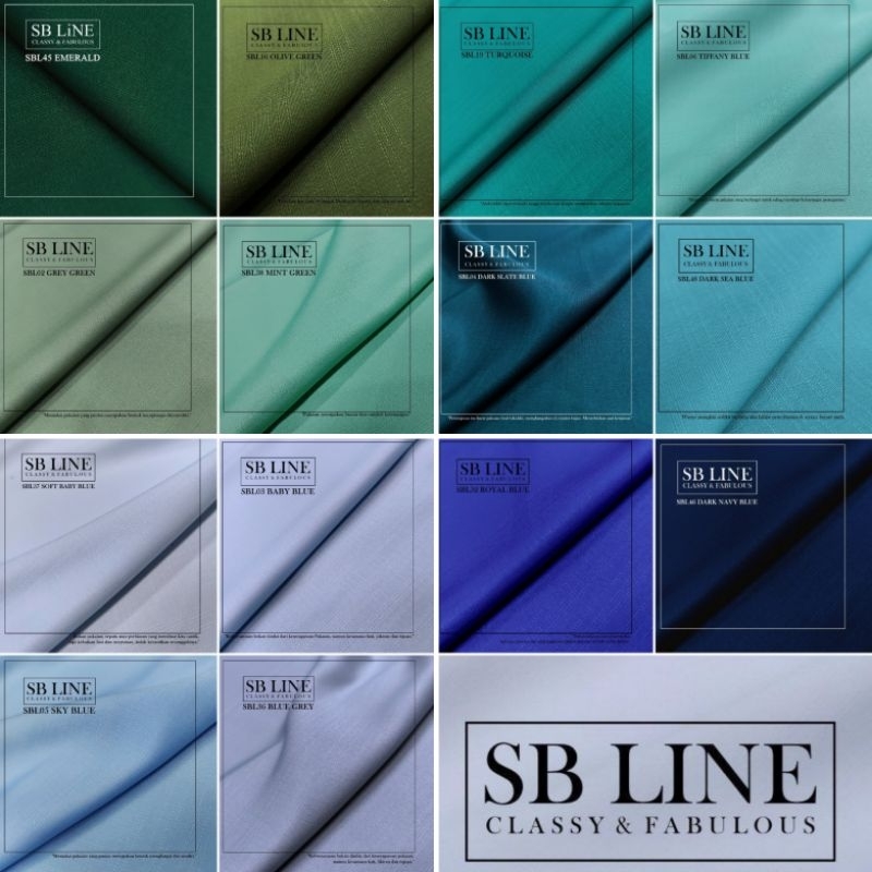 Kain SB Line Plain (Bidang 45)-Blue(Royal,Blueblack,Sea,Sky,Baby ...