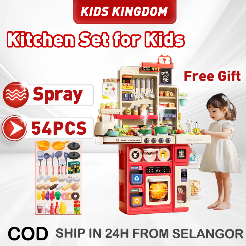 95CM Mainan Masak Masak Cooking Set Toys for Kids Kitchen Toys Kitchen ...