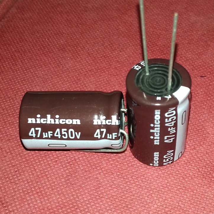 (T1083) 47UF 450V 47UF 450V (16x25mm) NICHICON 105C electrolytic capacitor 电源专用电容电解电容 | Shopee ...