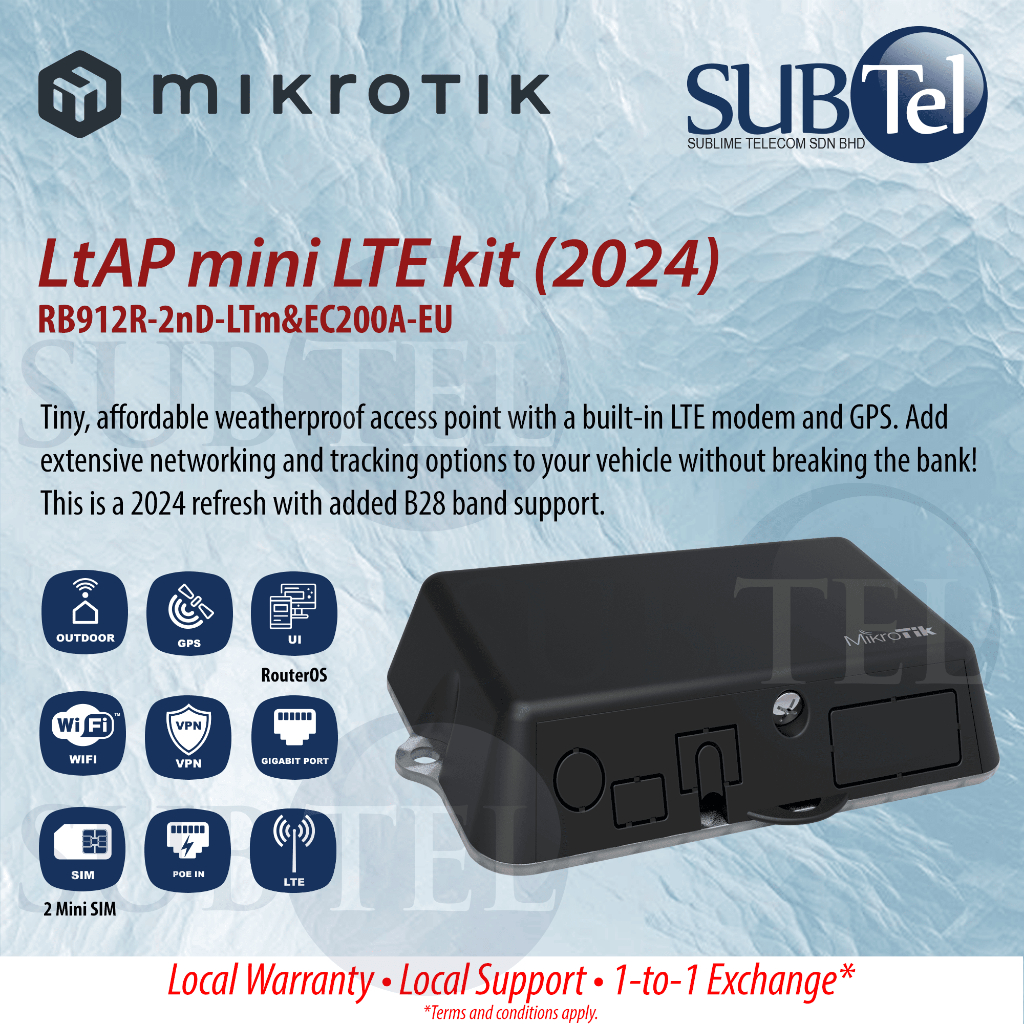 Mikrotik LtAP mini LTE kit (2024) Access Point with A Built-In LTE Modem and GPS 2G,3G,4G LTE ...