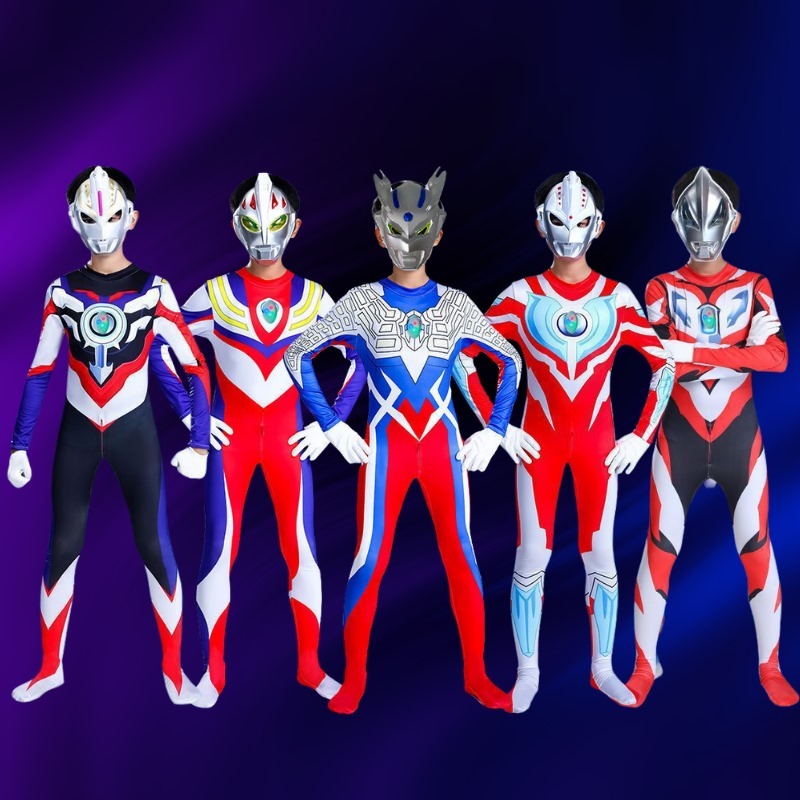 (Ready Stock) Ultraman Boy Kid Children Costume Cosplay Zero Tiga Ginga ...