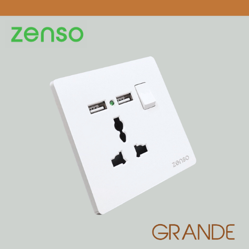 Zenso Grande G3090 13A Universal Switched Socket Oulet with Type A ...