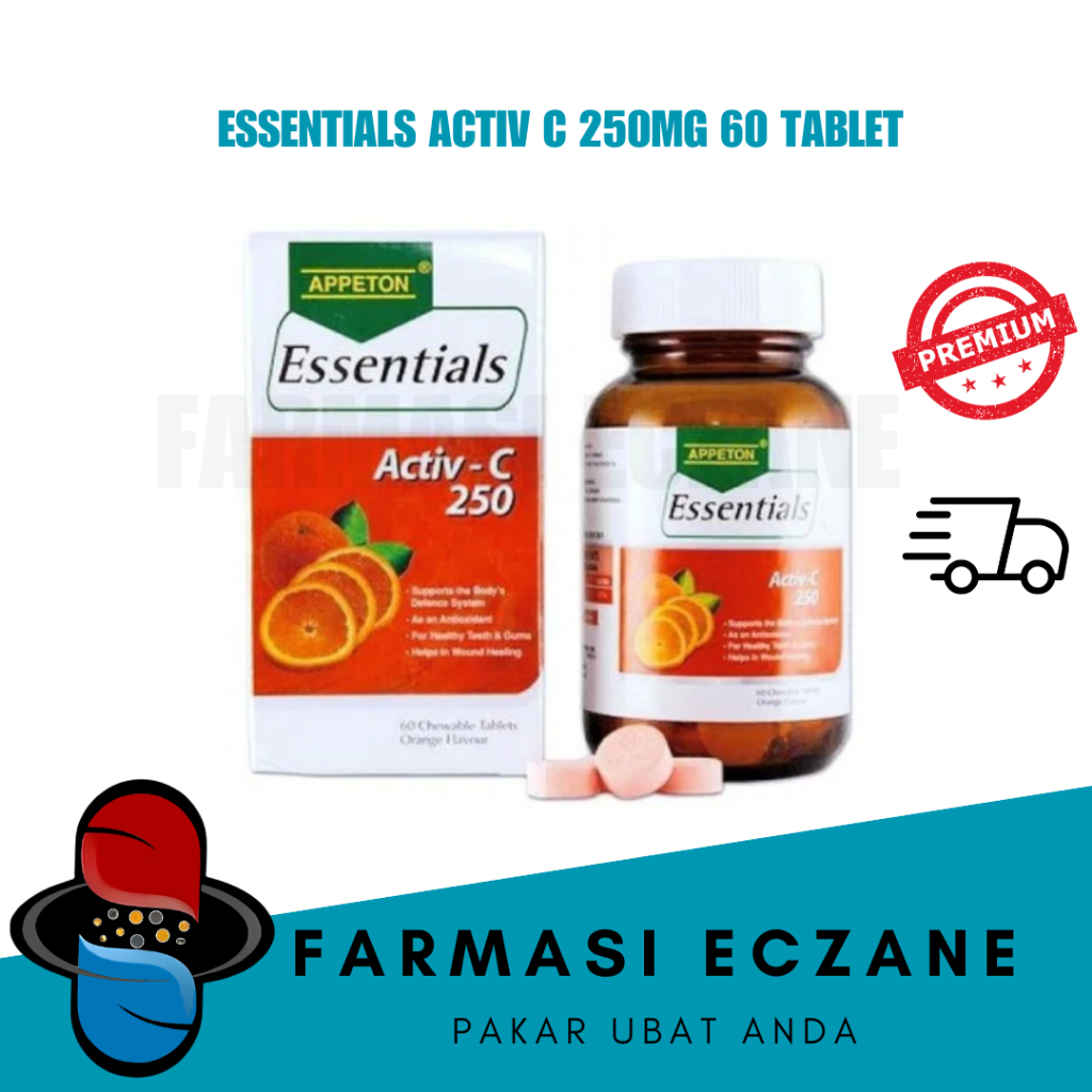 APPETON ESSENTIALS ACTIV C 250MG (60 TABLET) (EXPIRY DATE 28/2/2025 ...