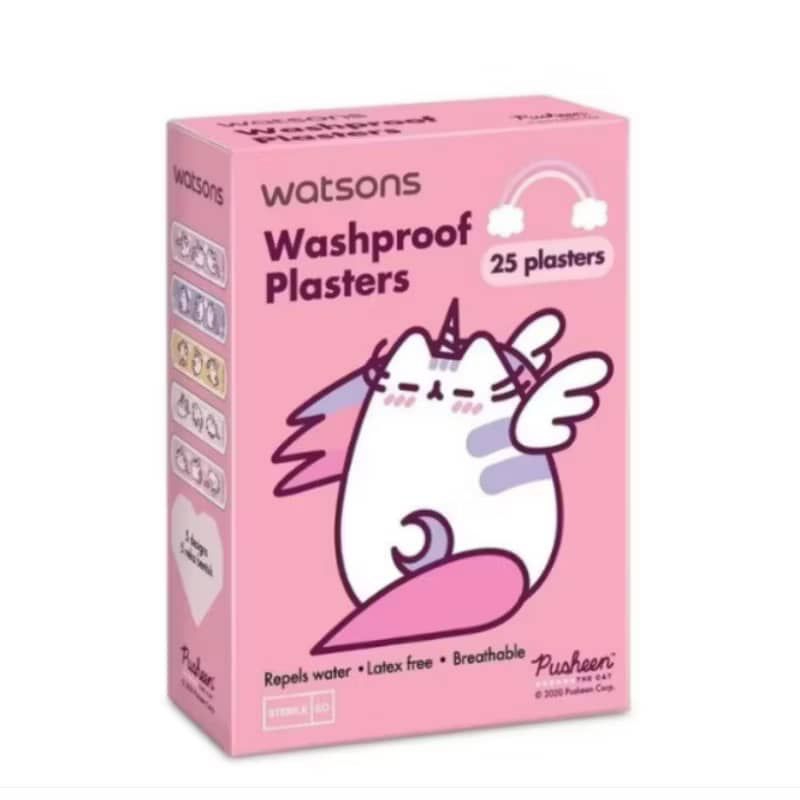WATSON'S PUSHEEN THE CAT WATERPROOF PLASTER 25 PLASTERS | Shopee Malaysia