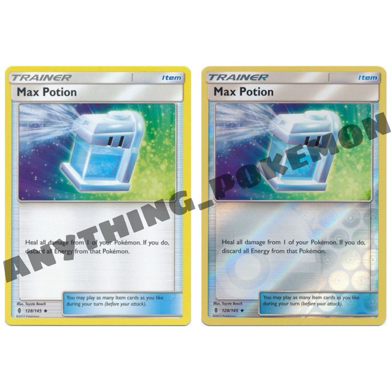 Pokemon Trainer Card - Max Potion (128/145) - NORMAL/REVERSE HOLO ...