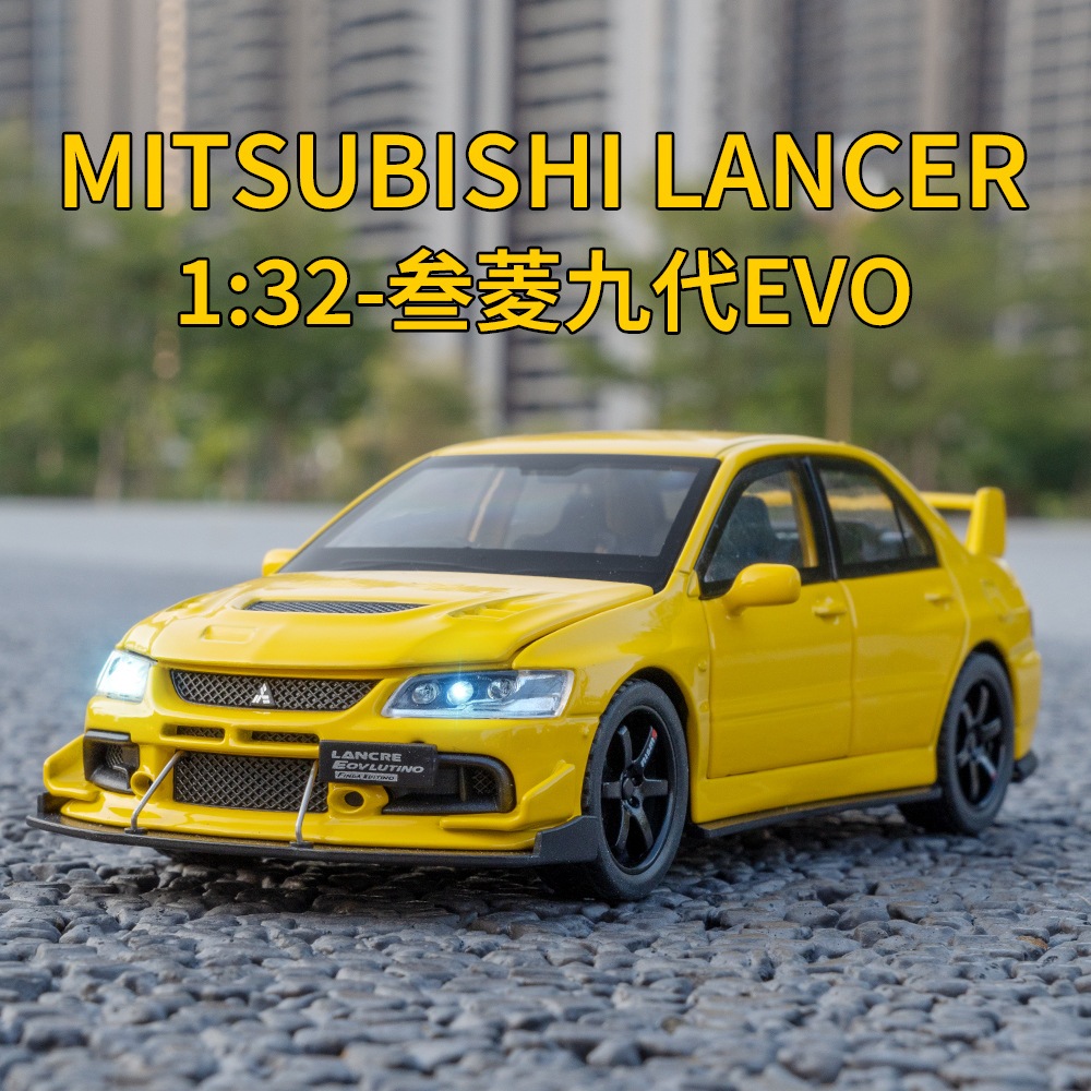 1:32 EVO 9 Mitsubishi Lancer Evolution IX Diecast Model Car Alloy Cars ...