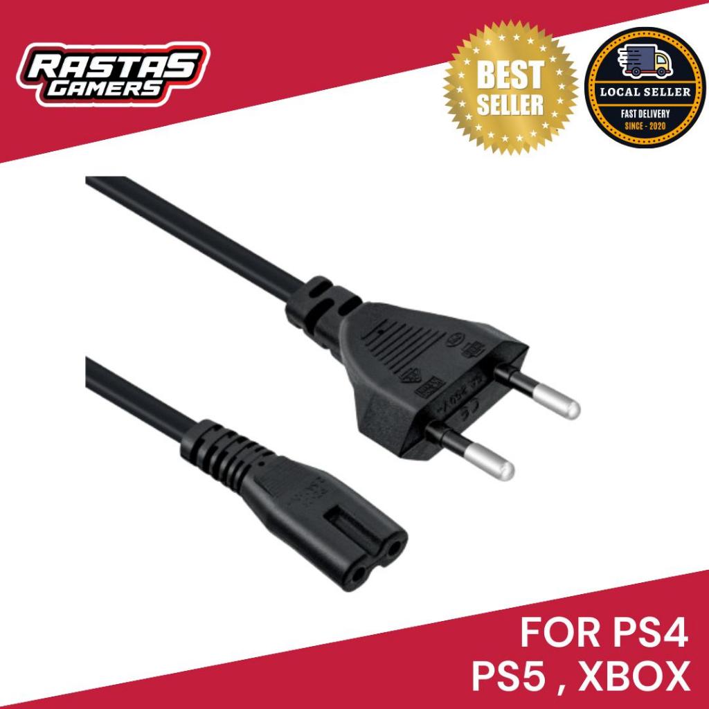 NEW Cable Power Supply for PS4 PS5 , XBOX ( plug 2 Pin ) | Shopee Malaysia