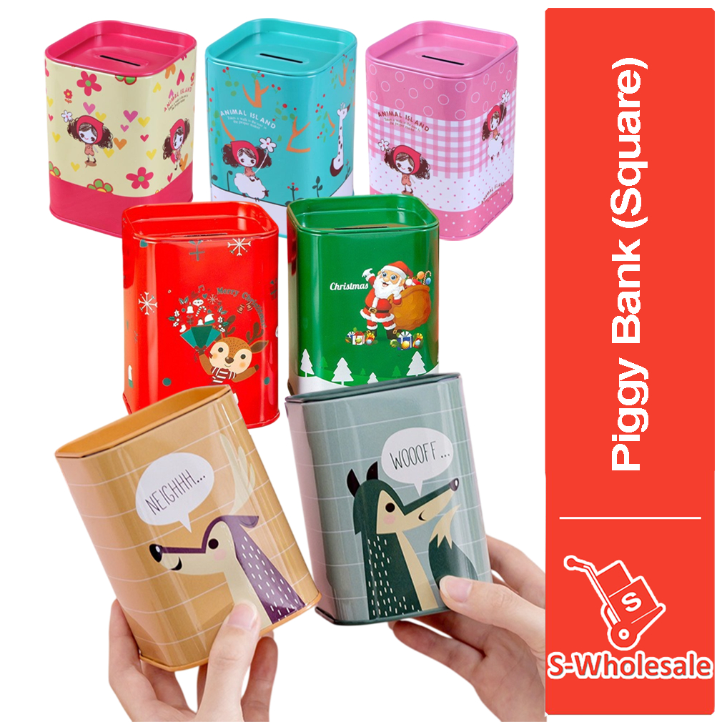 S-wholesale Mini Cute Cartoon Piggy Penny Coin Money Saving Box Mini ...
