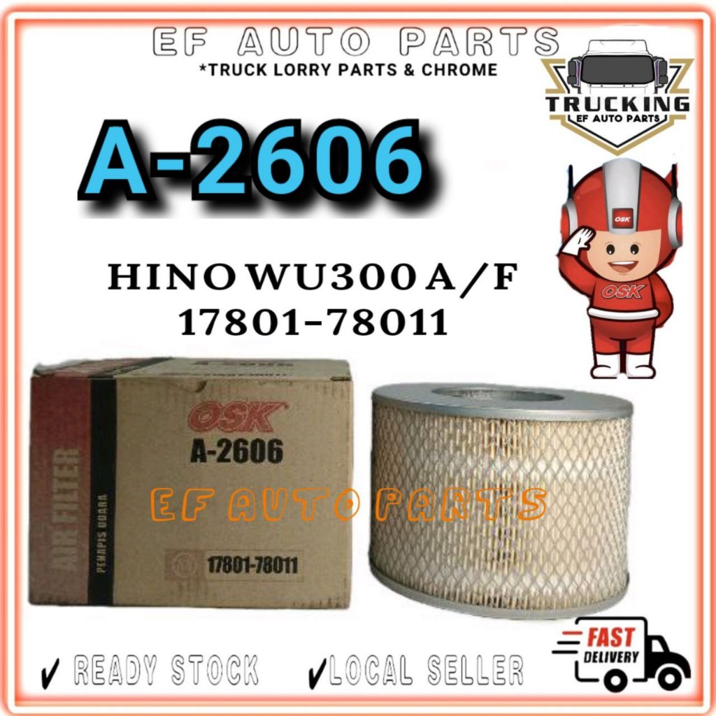 OSK A-2606 HINO DUTO 300 PRADO RJ95 AIR FILTER | Shopee Malaysia