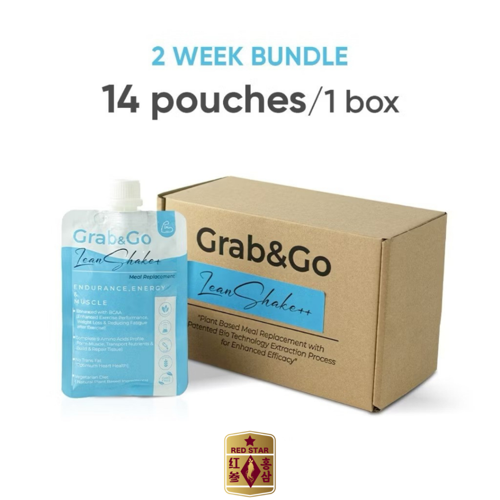 (14 pouches / 14包) Grab & Go Lean Shake BCAA + 20.8g Protein Isolate Meal Replacement | Fitness ...