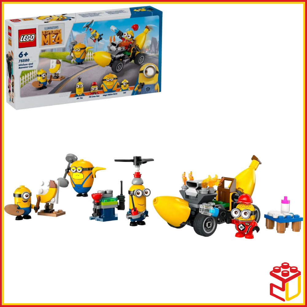 (Ready Stock) 75580 Lego Minions Despicable Me 4 Minions and Banana Car ...