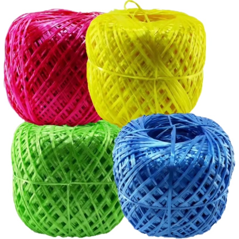 Tali Rafia / Rafia String Tali Halus Tali Sedang Kasar 800g | Shopee ...