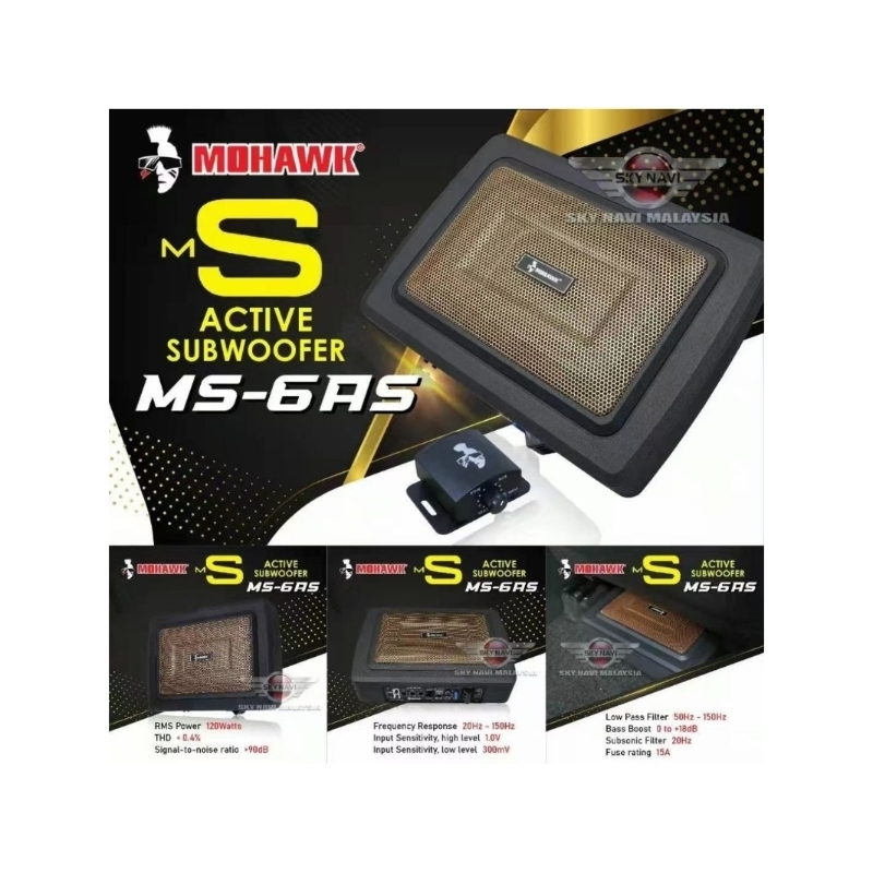mohawk active Subwoofer underseat 6x9inch original 💯 | Shopee Malaysia