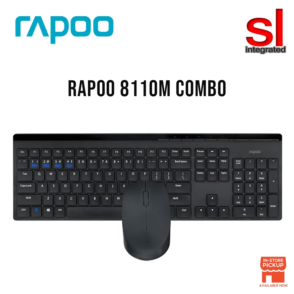Rapoo 8110M Multimode Wireless Keyboard & Mouse Combo | Shopee Malaysia