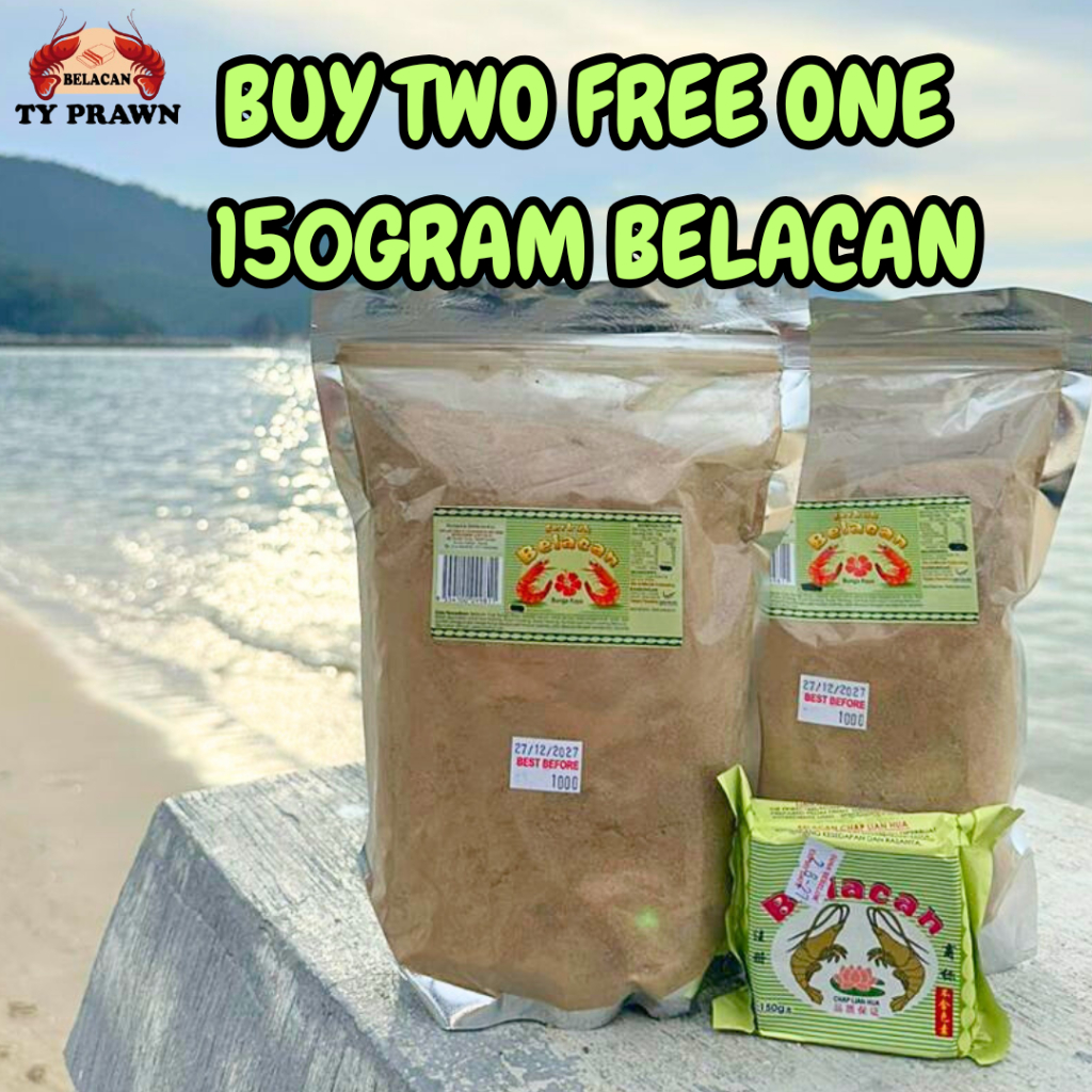 🔥2KG READY STOCK BELACAN POWDER 【BUY TWO FREE ONE 150GRAM BELACAN 】🦐 ...