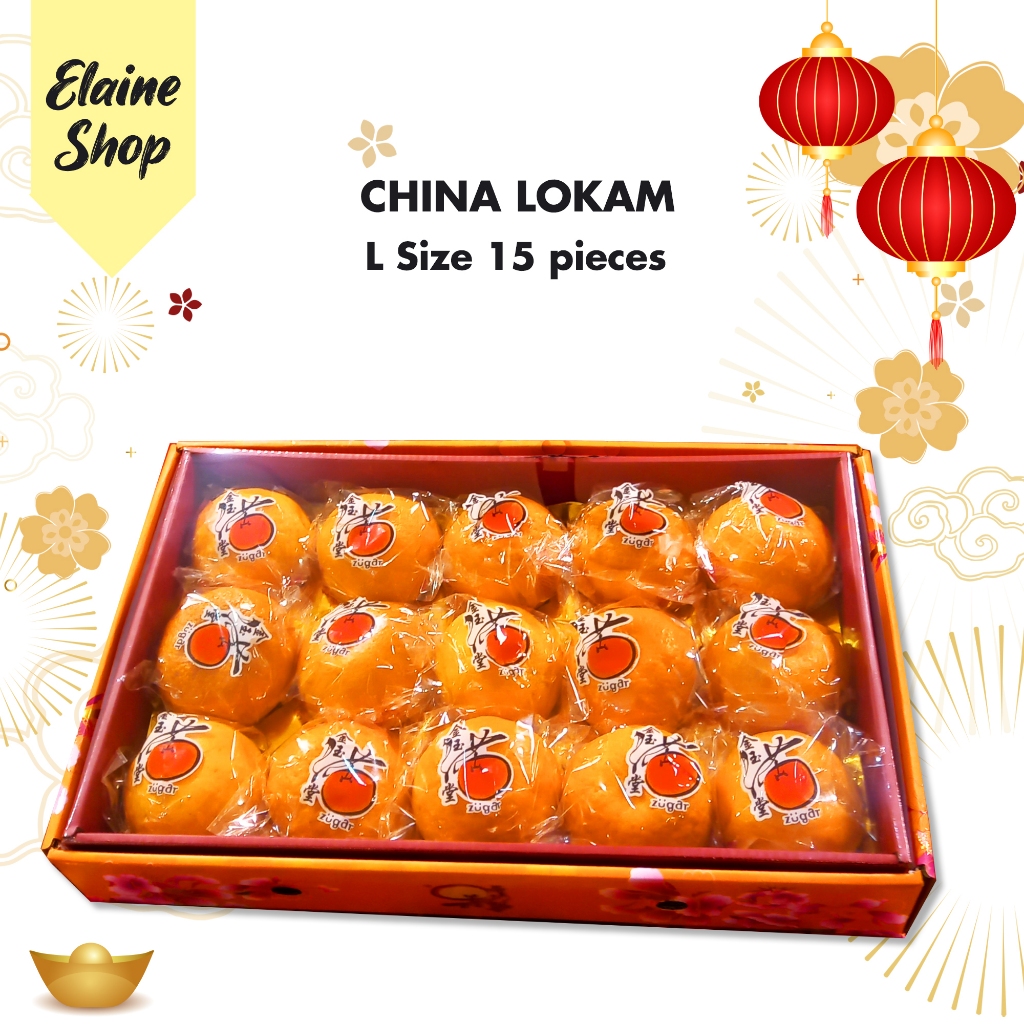 China Lokam L Size 15 pieces Chinese New Year Mandarin Oranges CNY Gift ...