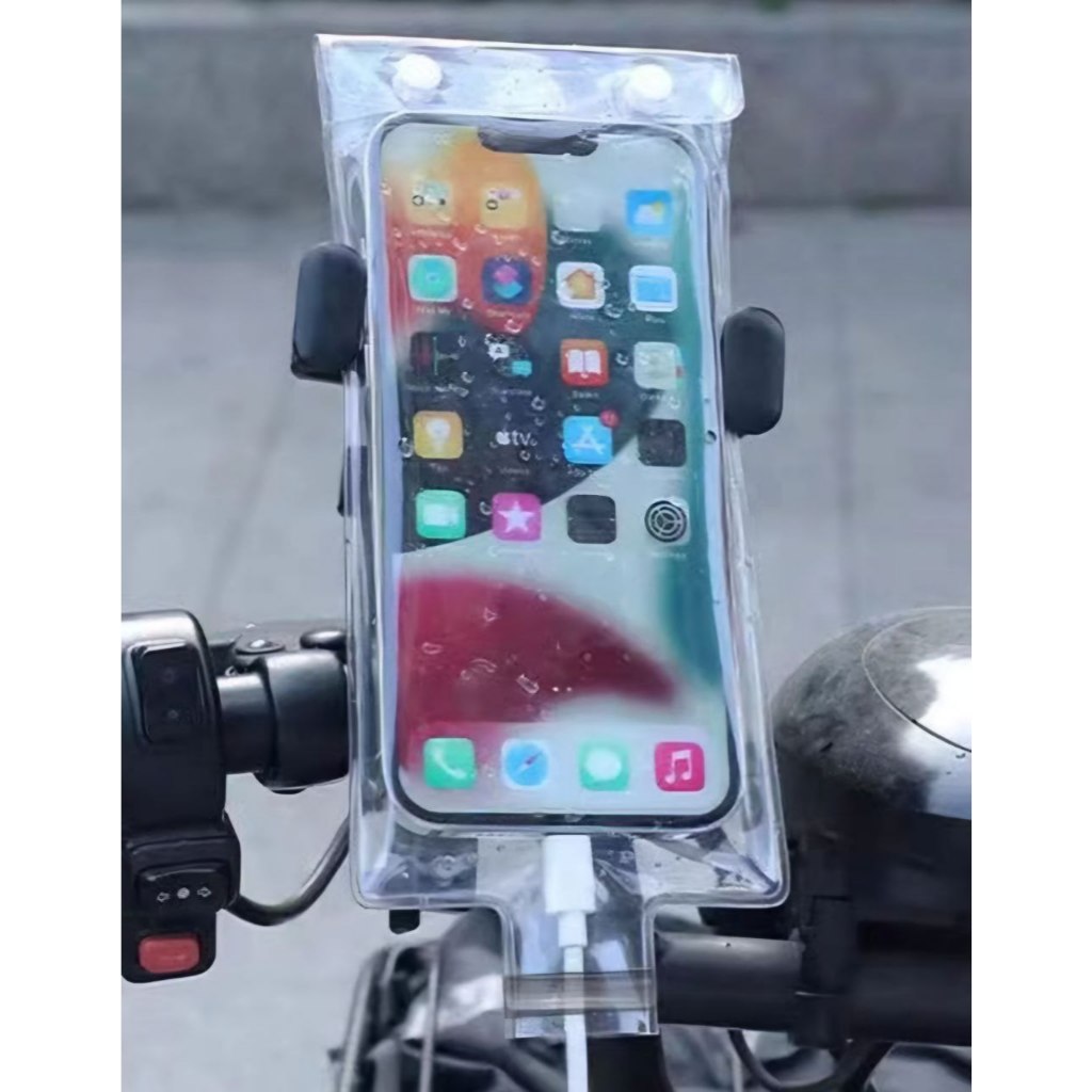Phone Casing Transparent Waterproof with charger port for food delivery ...