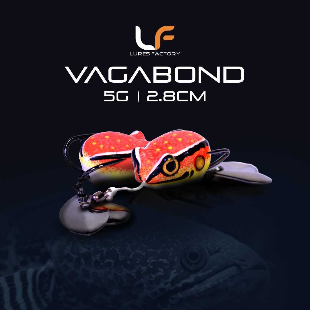 LURESFACTORY - VAGABOND FROG 2.8cm 5g SOFT FROG BLADE TOPWATER | Shopee ...