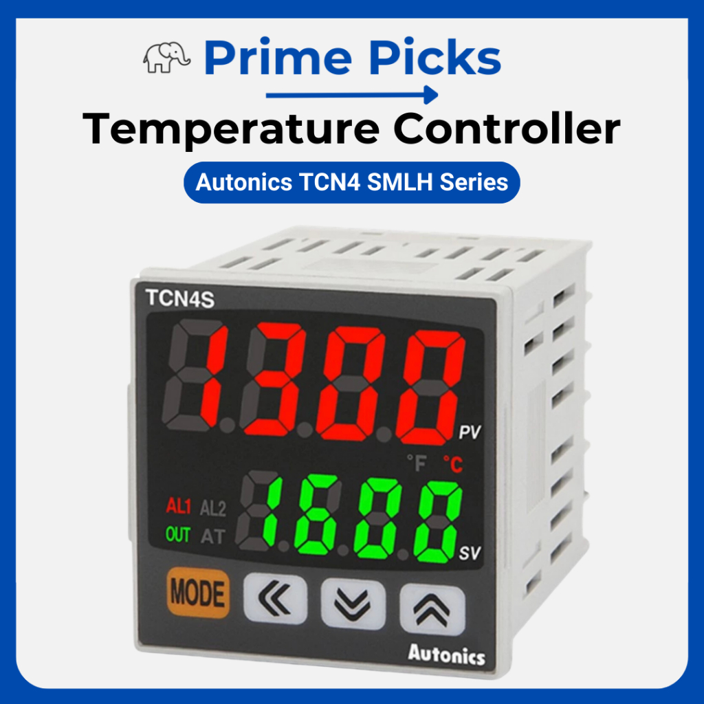 Autonics TCN4 Series Digital PID Temperature Controller - Multi-Range Input with Dual Display ...