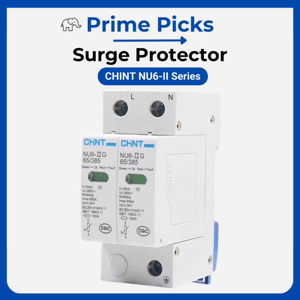 CHINT NU6-IIG Series Surge Protection Device (SPD) - Type 2 Lightning ...