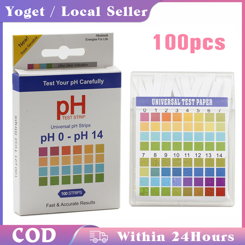 100pcs PH Paper / PH0-14 Universal Test Strips / Litmus / Various Water ...