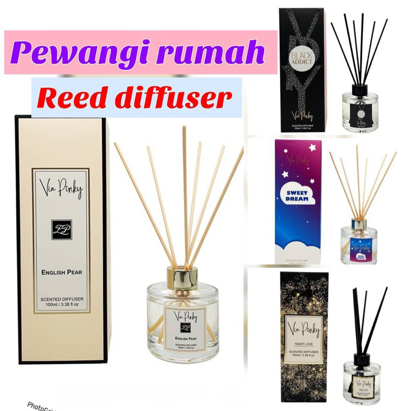 Reed diffuser via pinky 100ml home fragrance home perfume room ...