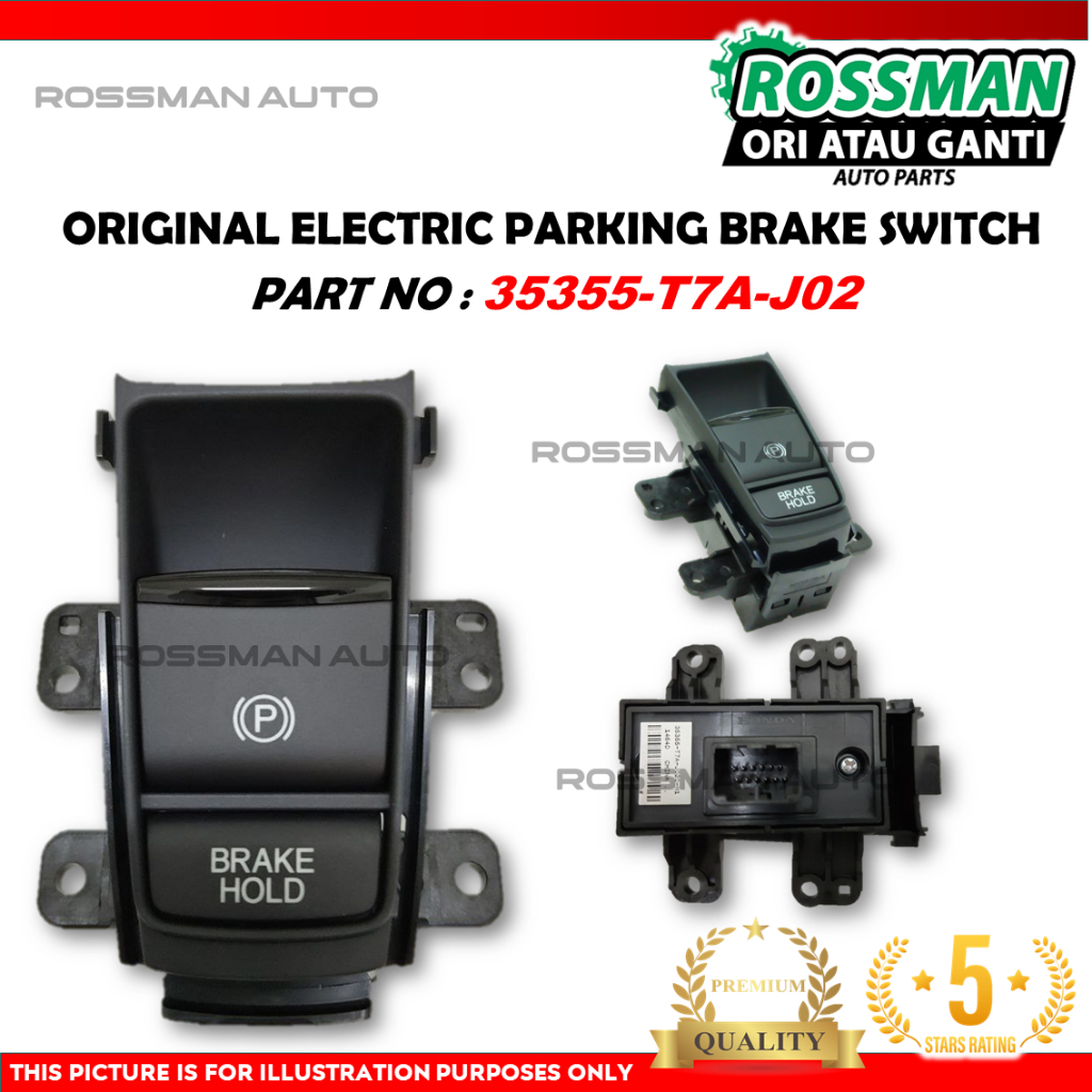 Honda HR-V Electronic Parking Brake Hold Switch (35355-T7A-J02 ...