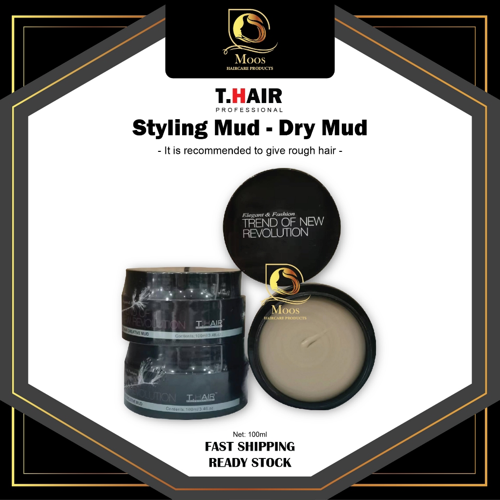 T.Hair Styling Mud / Cool Mud 100ml (New packaging) | Shopee Malaysia