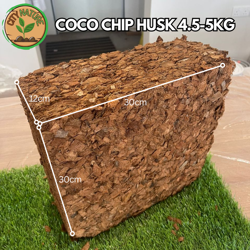 Coco Chip Block 4.5-5kg (Low EC) (60-65L) Sabut Kelapa Cincang 椰纤 ...