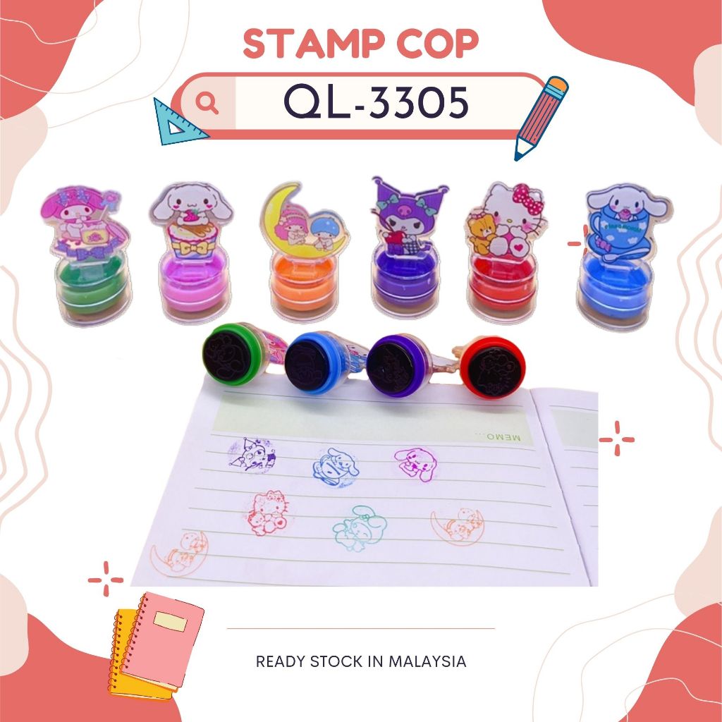 # QL-3305 / Sanrio Design Stamp Cop / Self-ink Stamps Cute / Unisex ...
