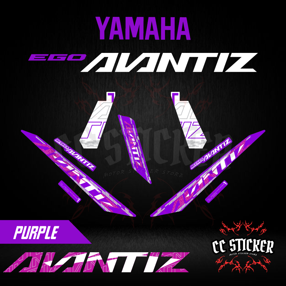 YAMAHA EGO AVANTIZ 125 | MOTOR STICKER STRIPE AEROX DESIGN CUSTOM BODY ...