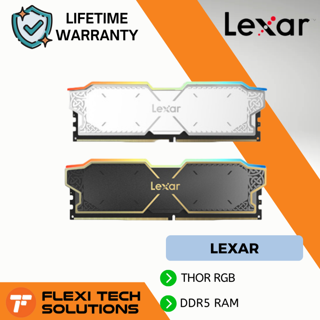 Flexi Tech Lexar THOR RGB 32GB 6000MHz DDR5 Gaming Memory - Black ...