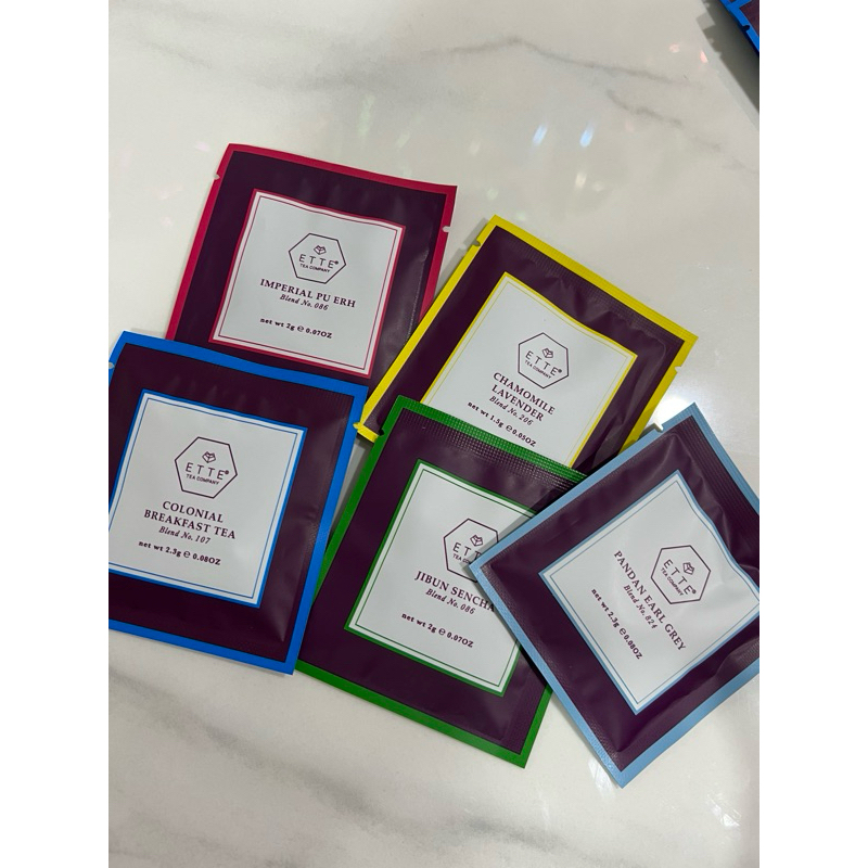 ETTE® TEA COMPANY TEA SET (5 flavours) | Shopee Malaysia