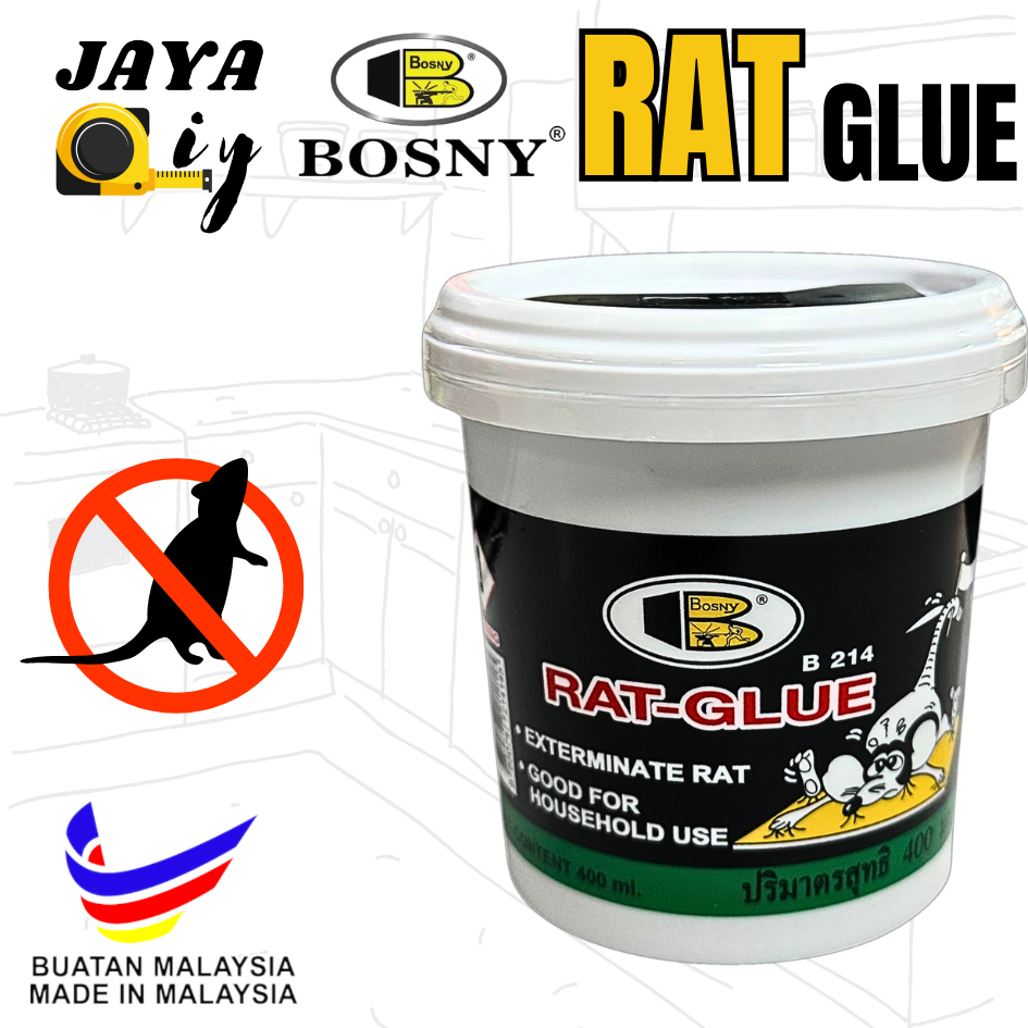 [400ml] BOSNY Exterminate Rat Non Poisonous Rat Glue No : 214 / Gam ...