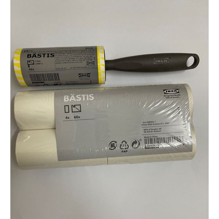 Ready Stock 1KEA BASTIS Lint roller / refill pack Pengelek lin / Isian ...
