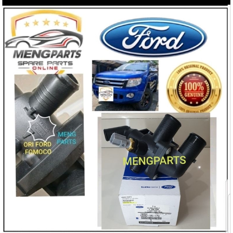 ORIGINAL FORD RANGER T6 T7 2.2 & 3.2 THERMOSTAT HOUSING COMPLATE WITH ...