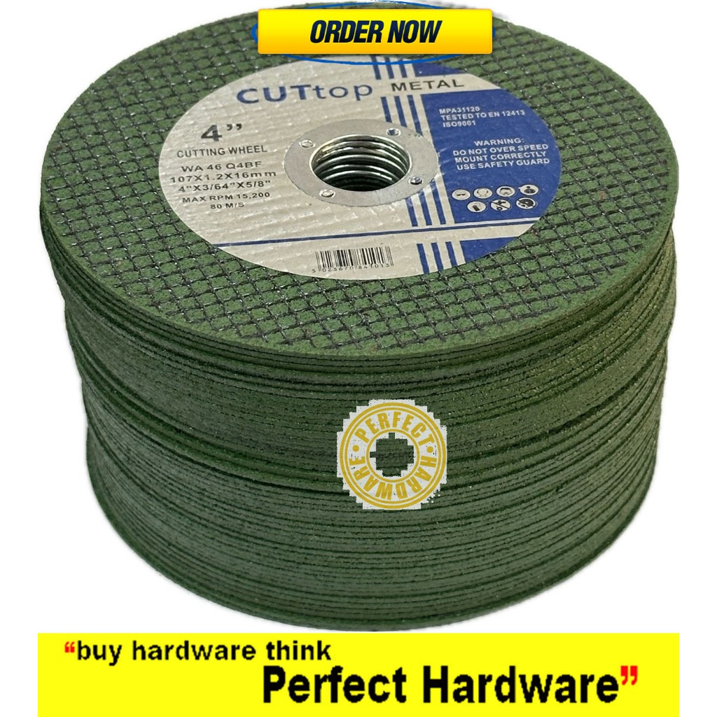 .x50pc 4'' X 1.2MM X107MM X16MM CUTTOP GREEN DOUBLE NETTING CUTTING ...