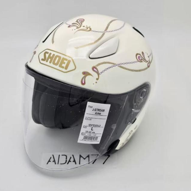 [ HELMET ] SHOEI JSTREAM AMO / JSTREAM SALIA / JS Black / White / Brown ...