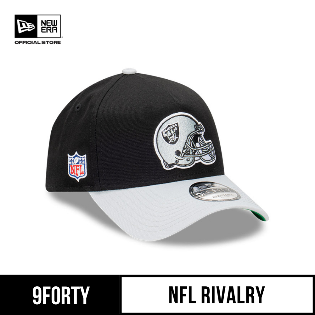 New Era 9FORTY A-Frame Oakland Raiders NFL Rivalry Black Gray Snapback ...