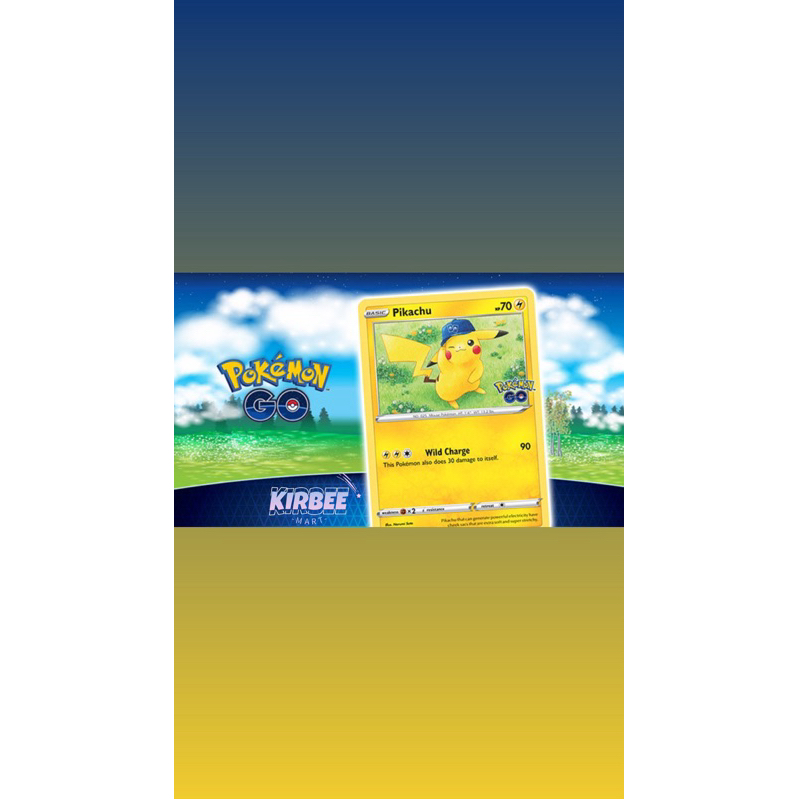 pikachu pokemon go promo card (sealed) | Shopee Malaysia