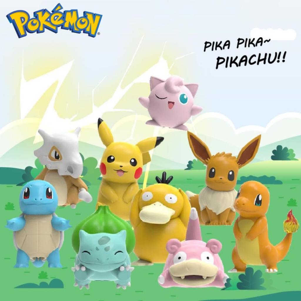 Pokemon Pikachu Bulbasaur Charmander Squirtle Psyduck Jigglypuff Eevee ...